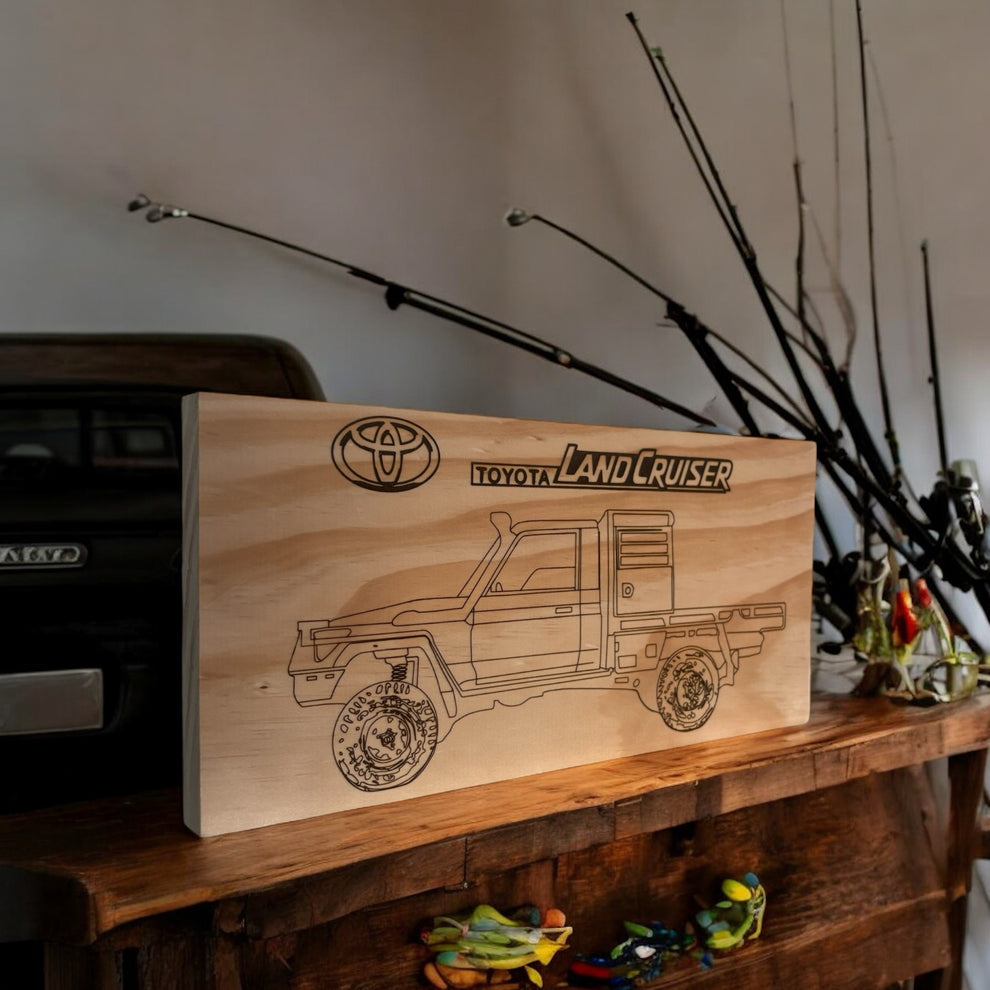 Toyota Land Cruiser (79 Series) Laser Engraving – Oakline Engravings